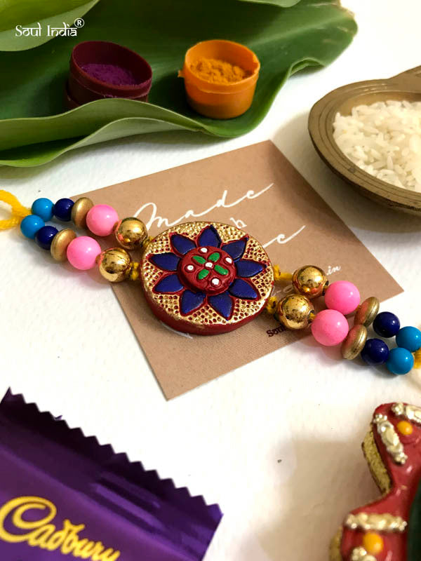 Handmade Terracotta RAKHI Gift Set – Soul India