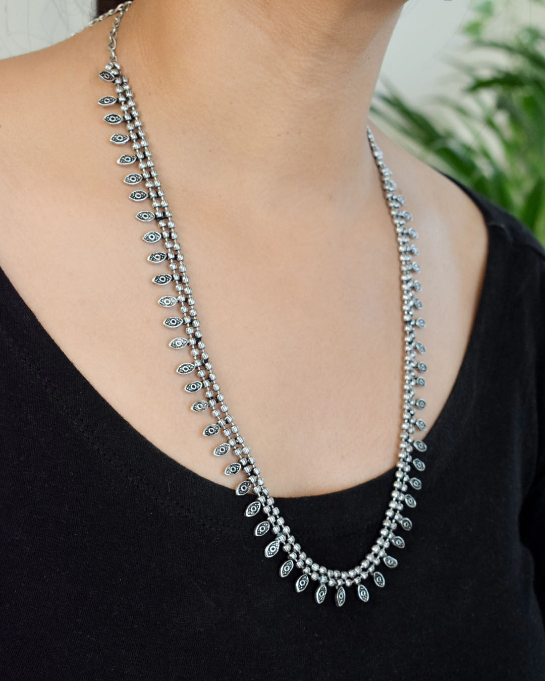 Oxidised Silver Neo Ethnic Necklace – Soul India